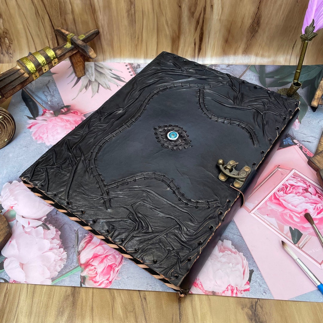 13x10 Black Hocus Pocus Book of Spells Prop Shadows Blank Notebook ...