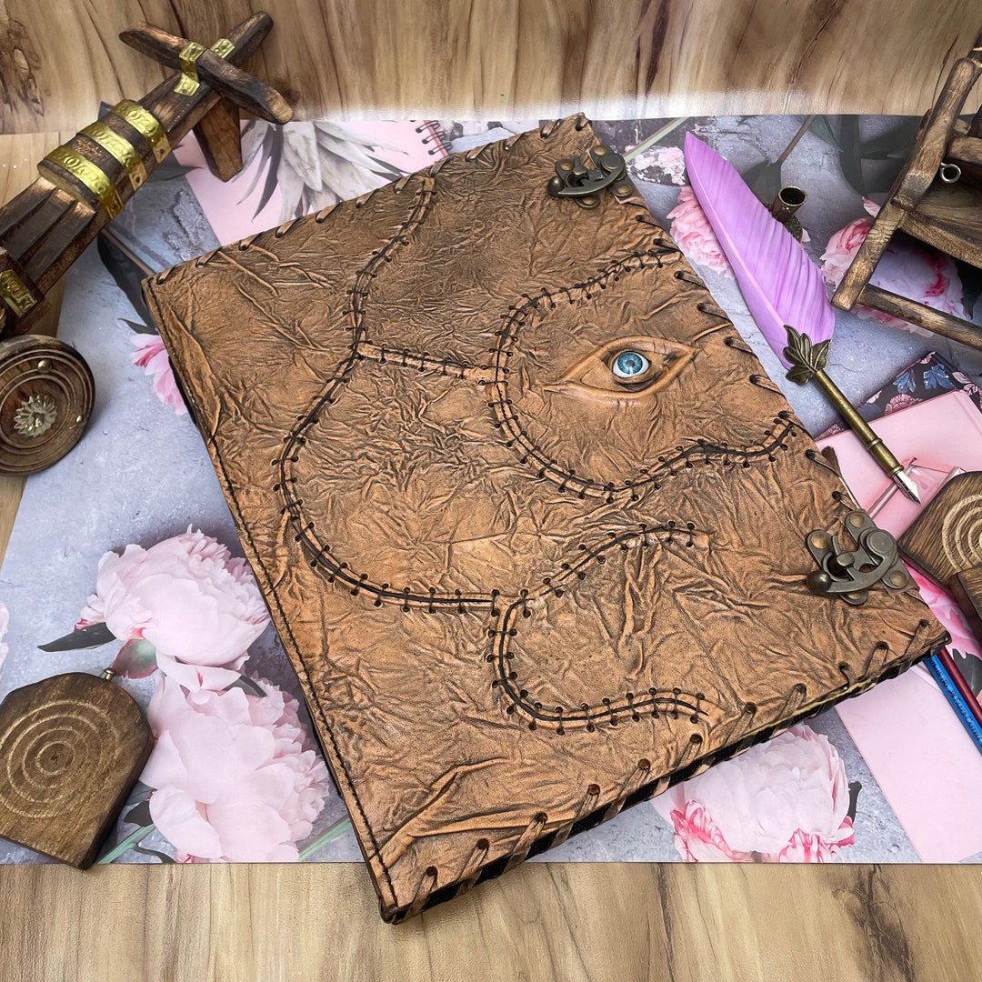 Vintage Large Hocus Pocus Third Eye Notebook 13x10, Leather Journal ...