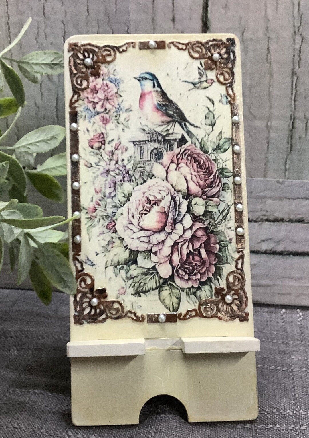 Pink Bird Phone Stand - Etsy