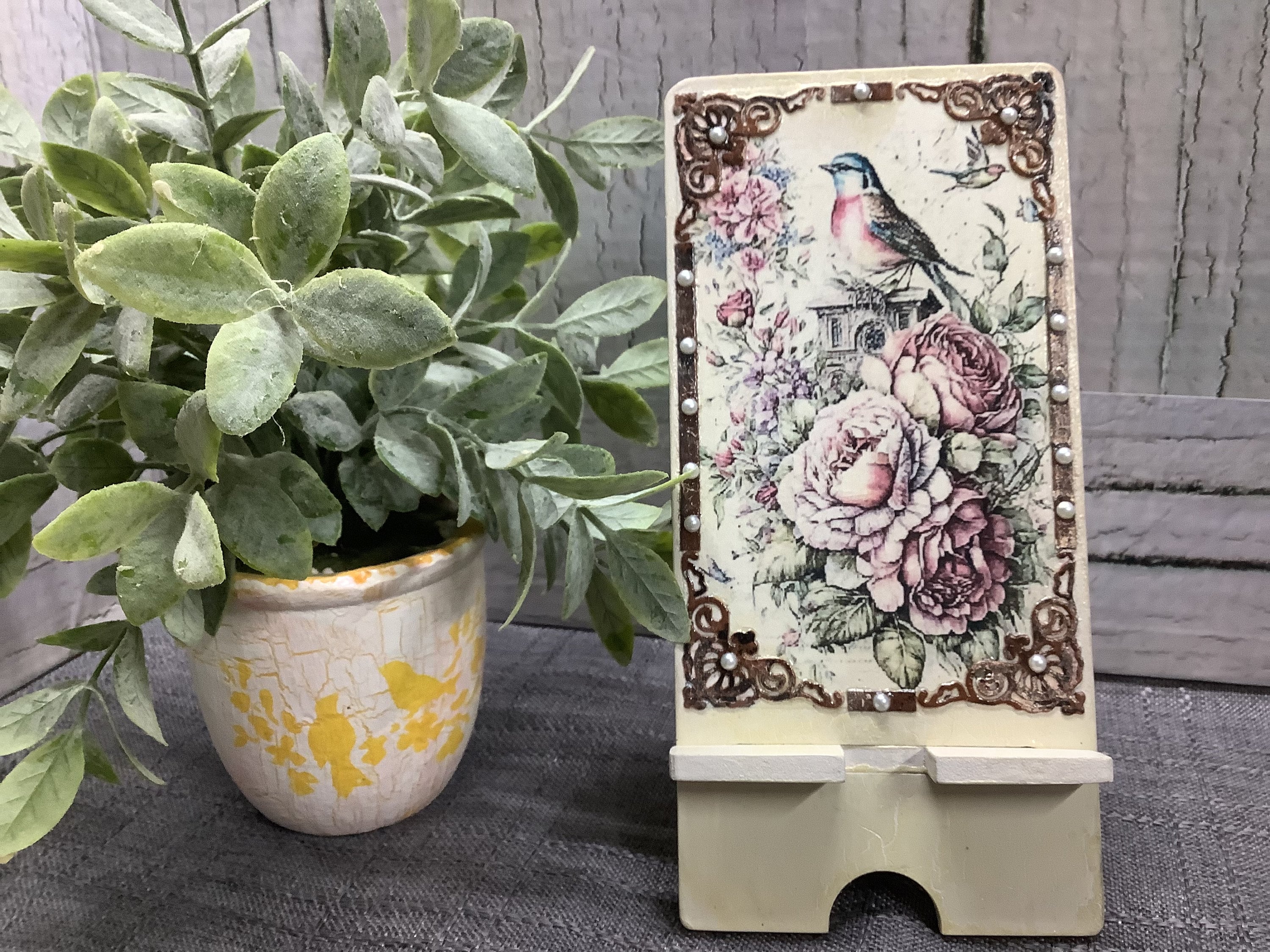 Pink Bird Phone Stand - Etsy