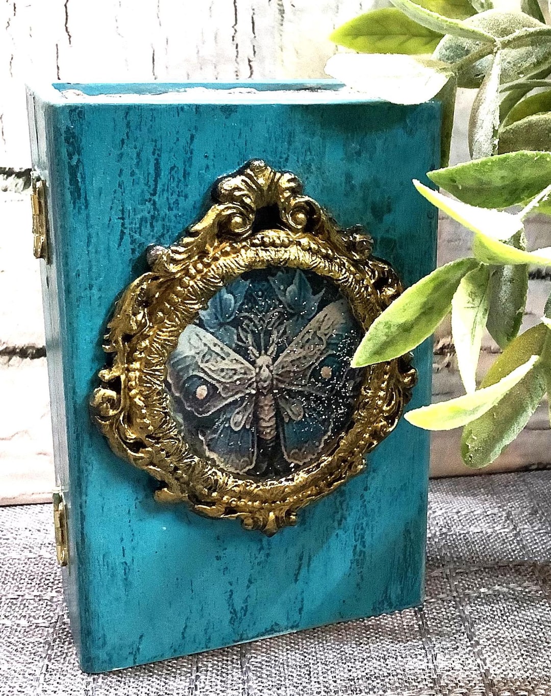Blue Butterfly Sm Book Box - Etsy