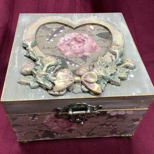 Vintage Rose Heart - Etsy