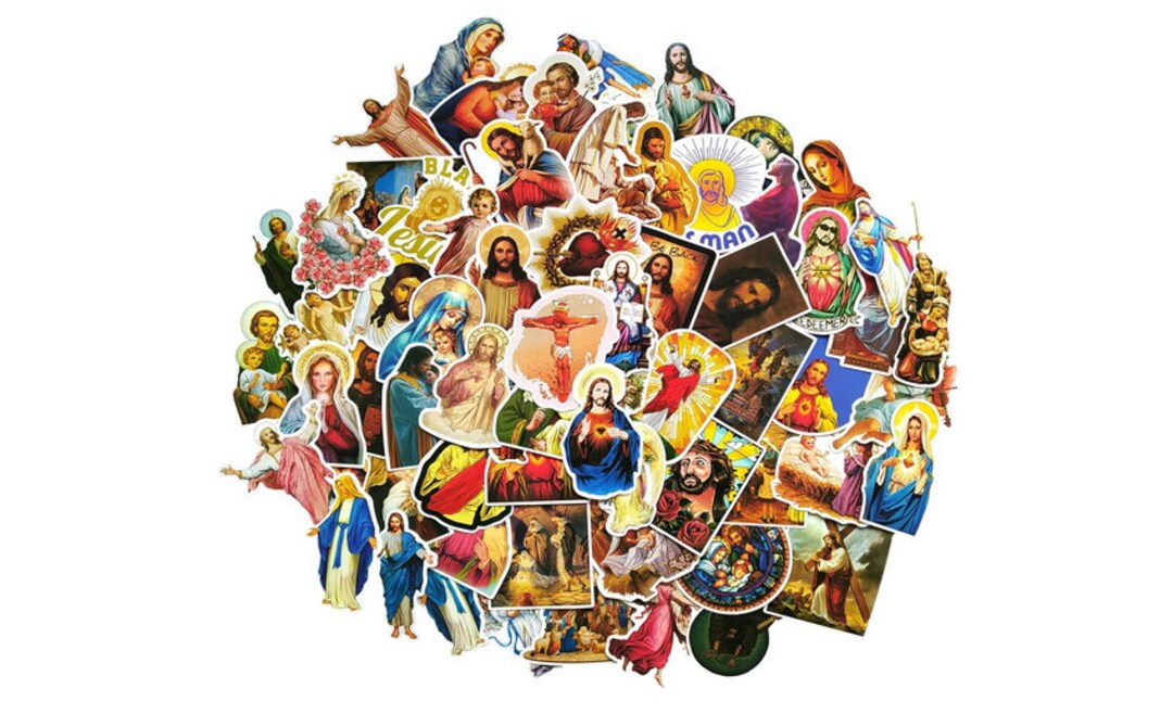 Jesus Stickers, Pack of 10 Random, Gesù, Jesus, Maria, Religion ...