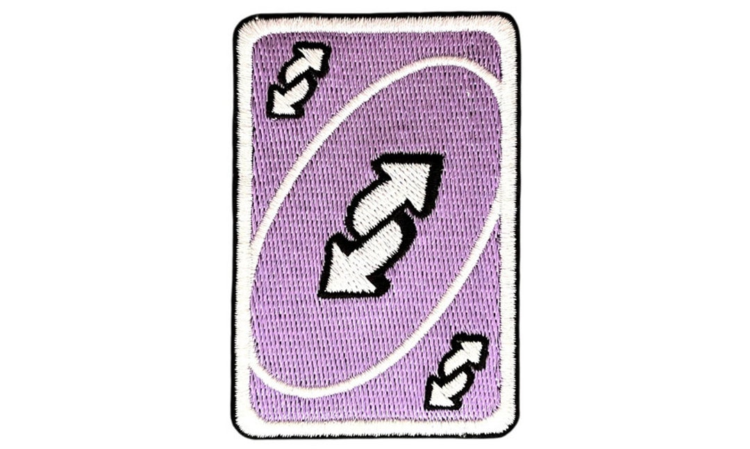 Pastel Lila Reverse Uno Card Iron on Patch Pastel Lilac Uno - Etsy