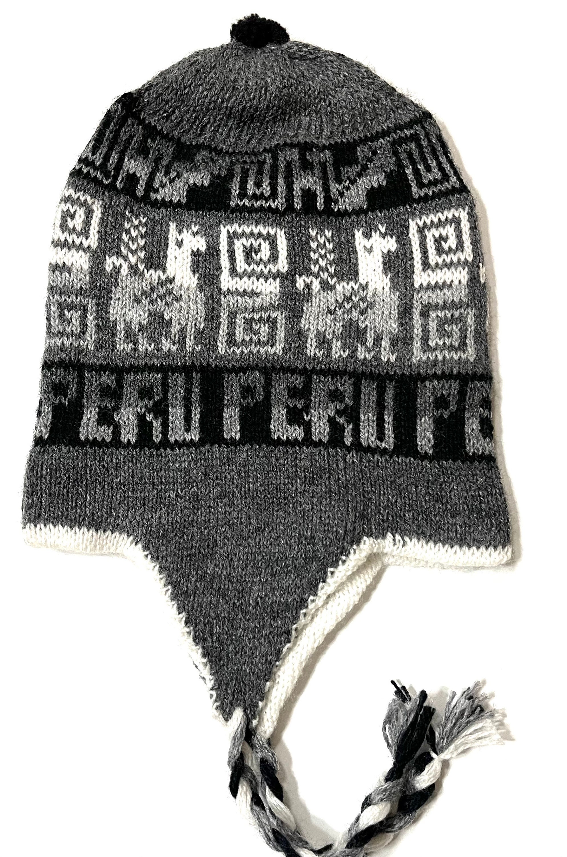 Alpaca Wool Chullo Reversible With Ear Flaps From Peru - Etsy