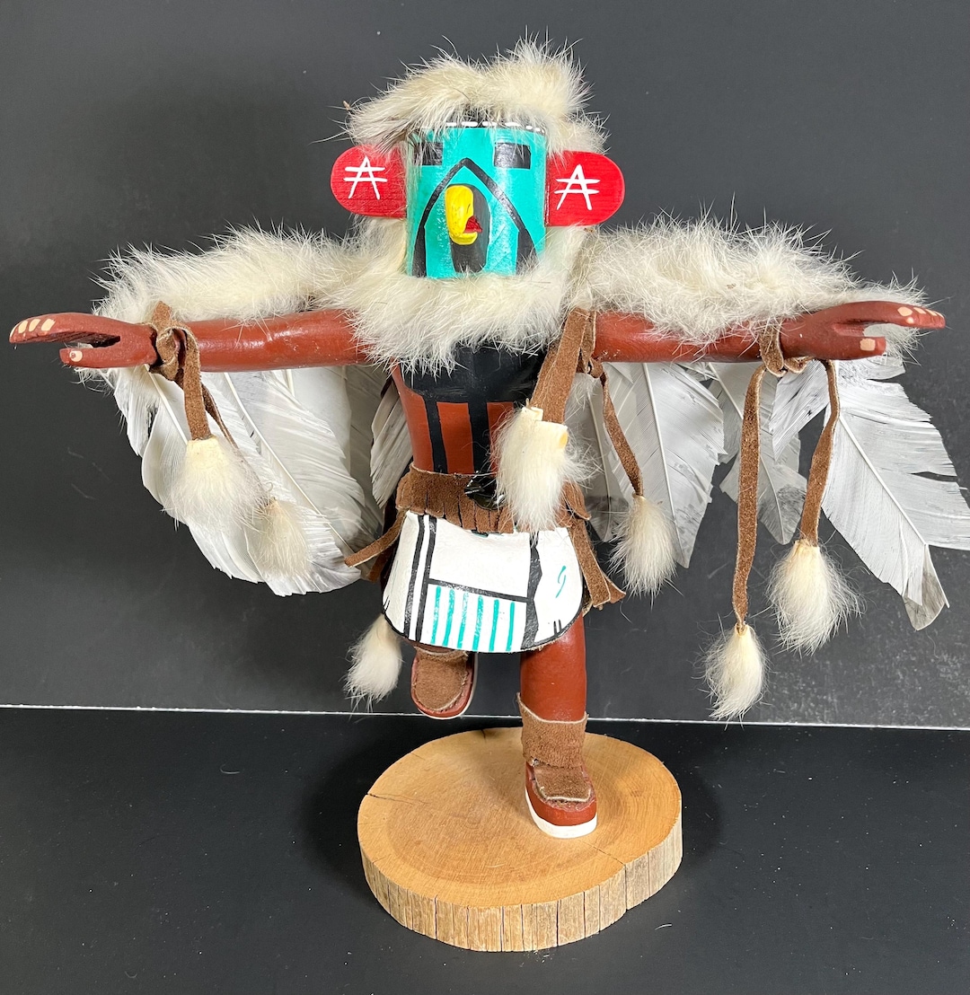 Vintage Eagle Native American Navajo Kachina Doll 11” Tall Signed - Etsy