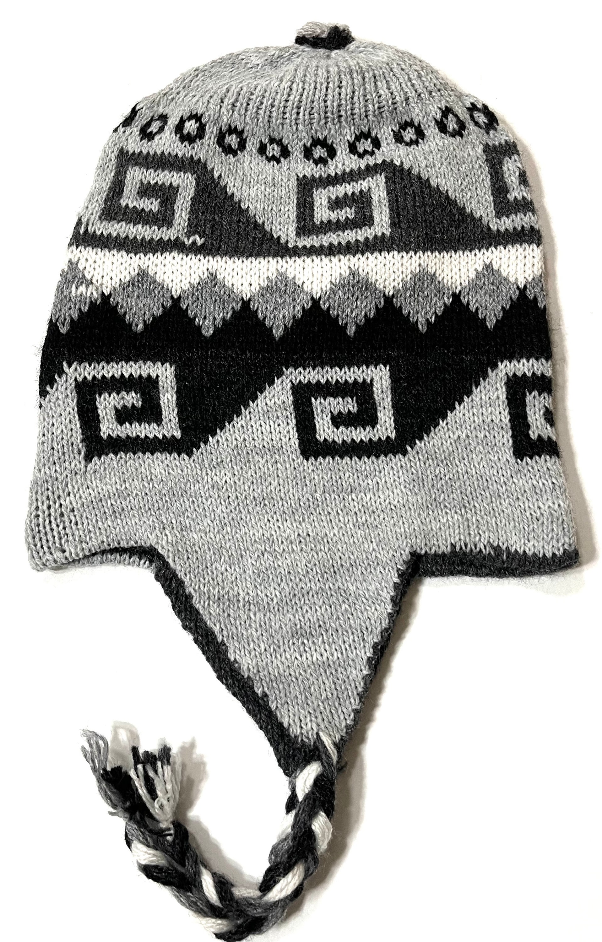 Alpaca Wool Chullo Reversible With Ear Flaps From Peru - Etsy