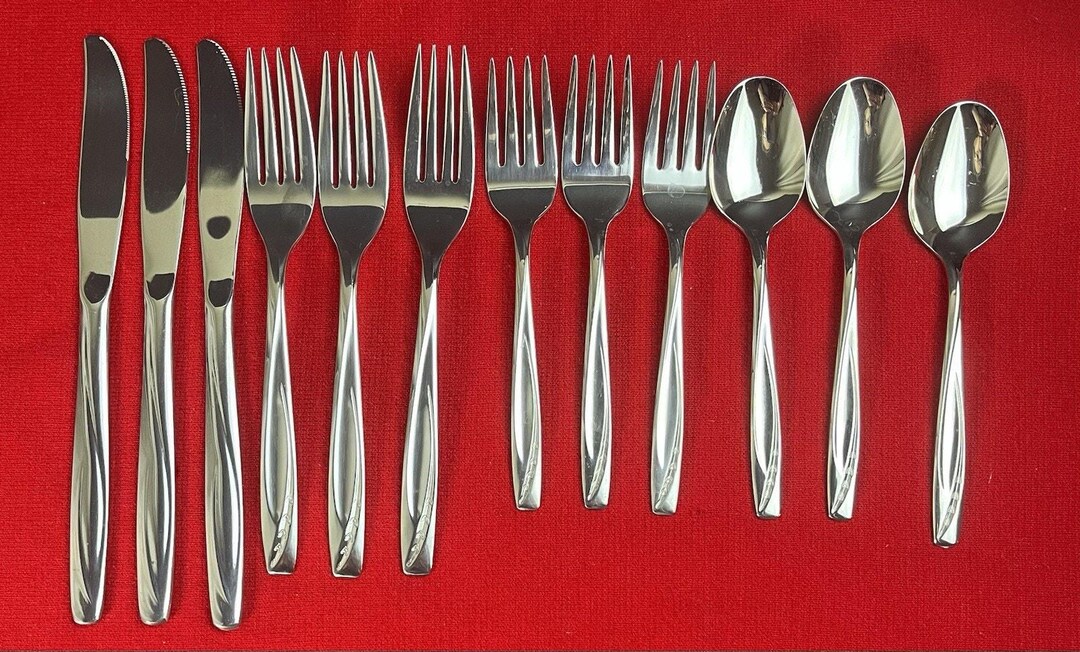 Rogers Cutlery Co Stainless USA Flatware 12 Pc LOT LAWNCREST Spoons - Etsy