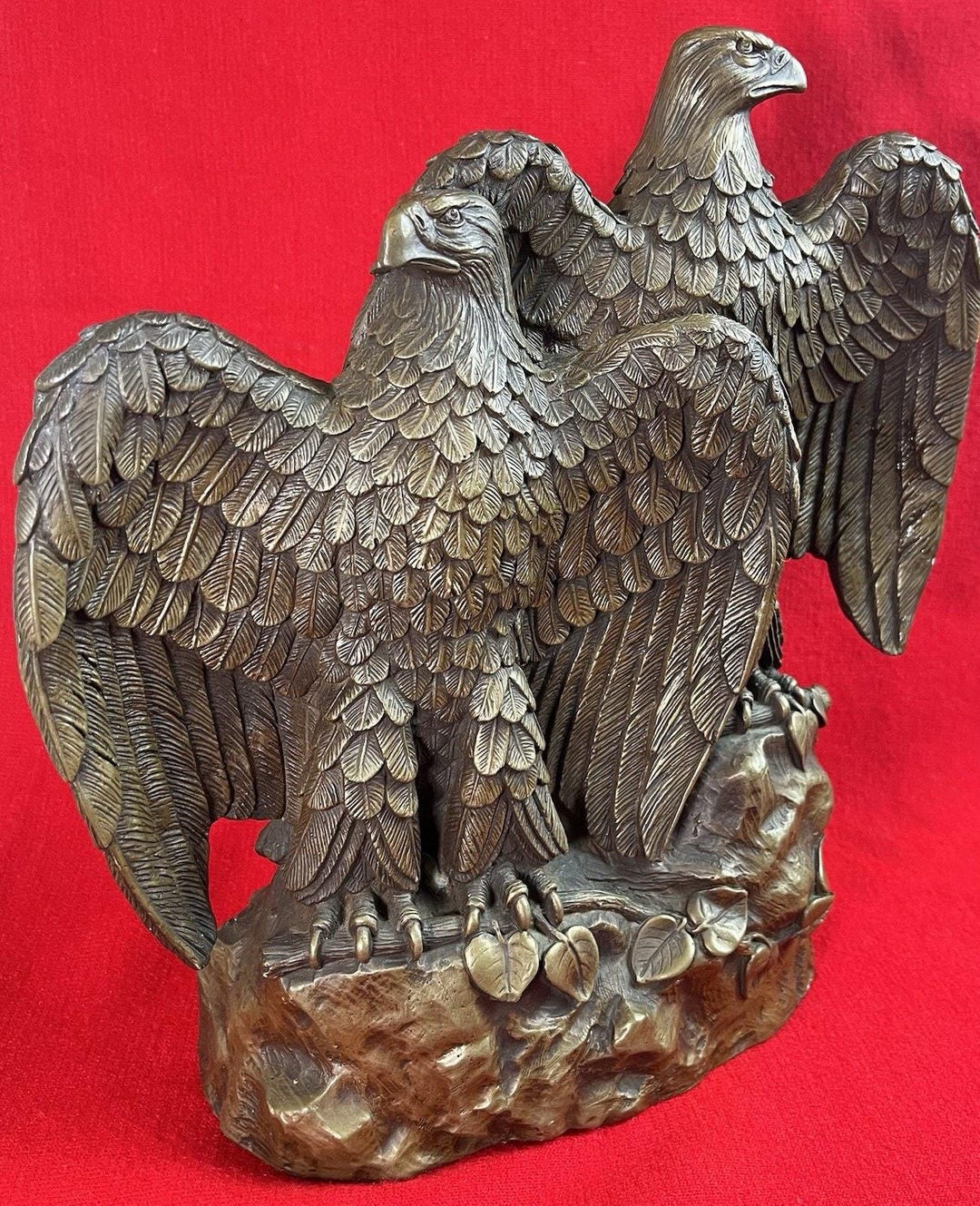 The Double Eagle Cast Bronze Sculpture #1690/3500 Dewitt US ...