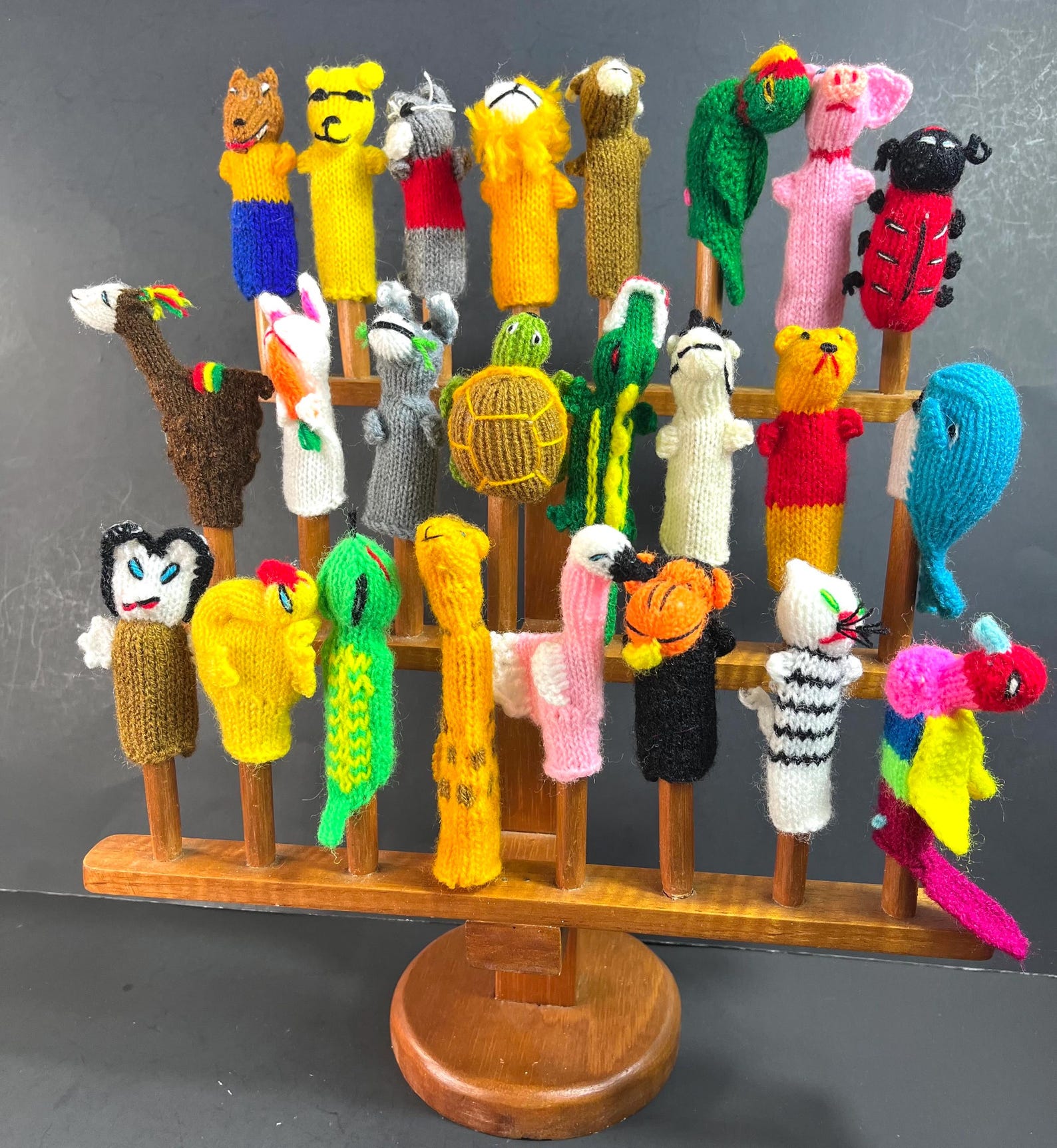 20 Finger Puppets Handknitted From Peru Wholesale Educational Toys ...