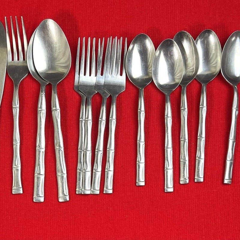Bamboo Flatware - Etsy