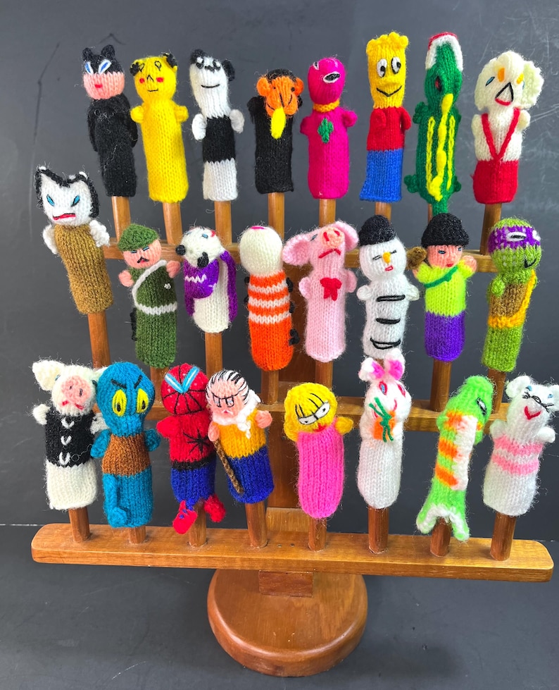 Finger Puppets Handknitted From Peru Wholesale Educational Toys - Etsy