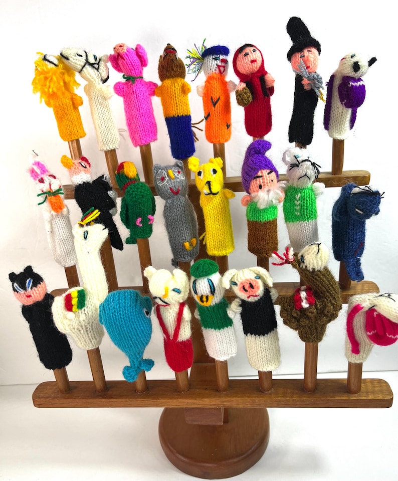 Finger Puppets Handknitted From Peru Wholesale Educational Toys - Etsy