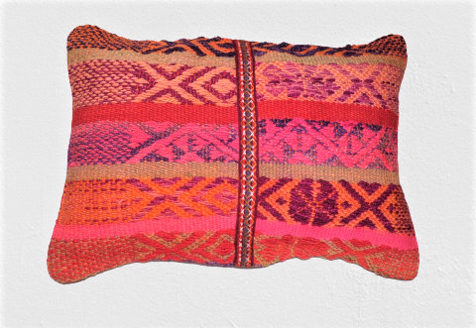 Peruvian Pillow Cover Handmade Cuzco Peru 25 X 17 Item in USA - Etsy UK