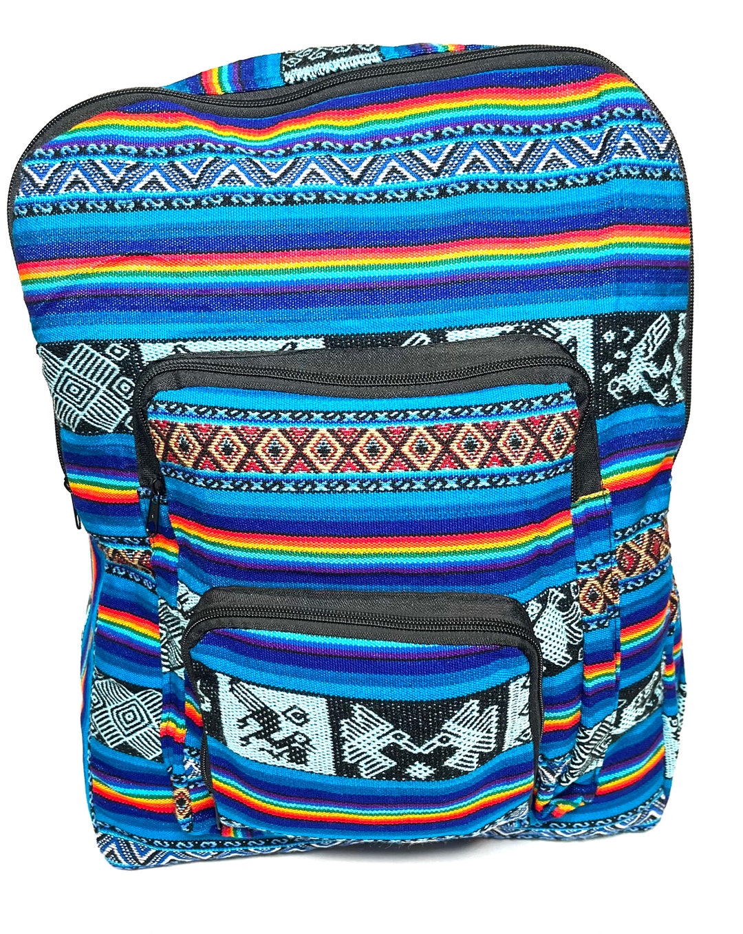 Backpack Handmade With Fabric Nazca Lines Designs From Peru - Etsy