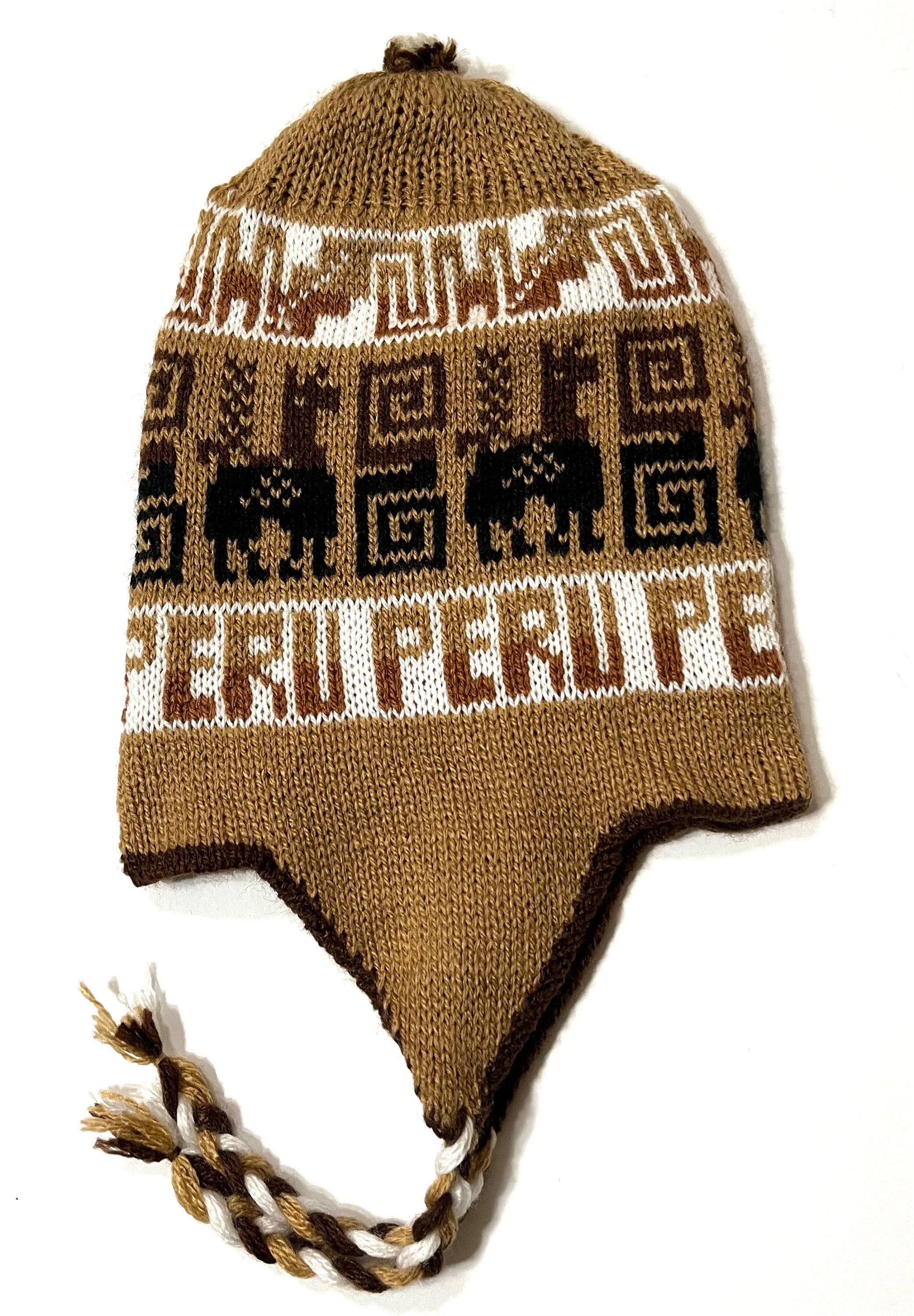Alpaca Wool Chullo Reversible With Ear Flaps From Peru - Etsy