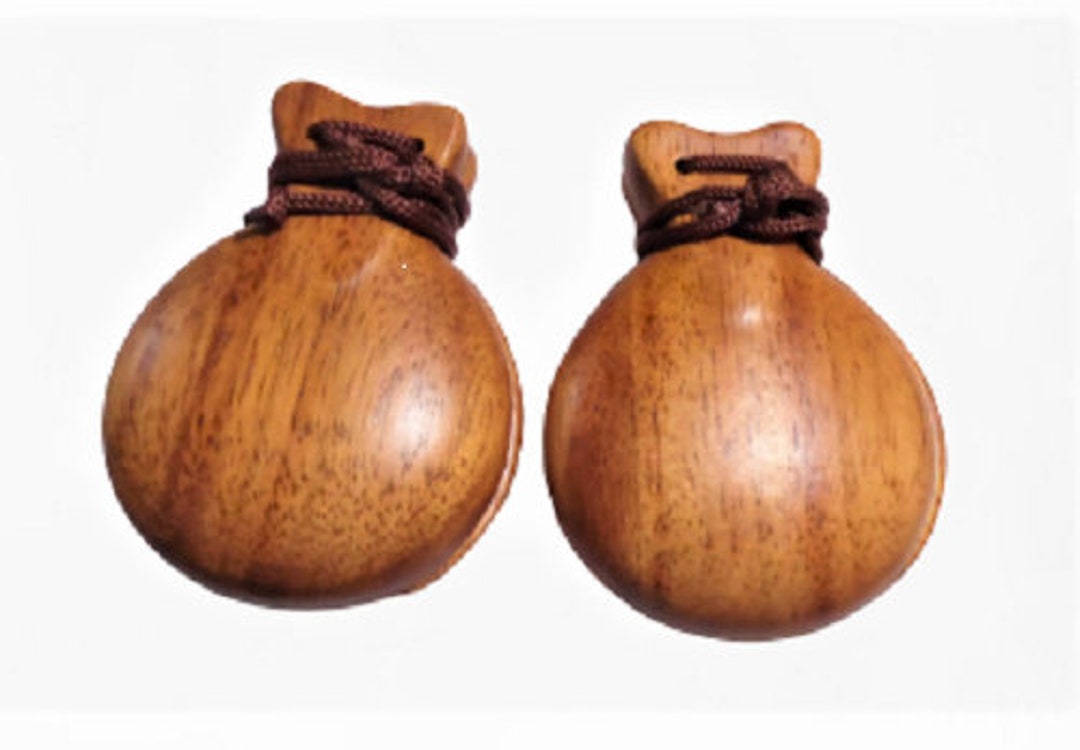 Pair of Wooden Castanets Castanuelas - Etsy