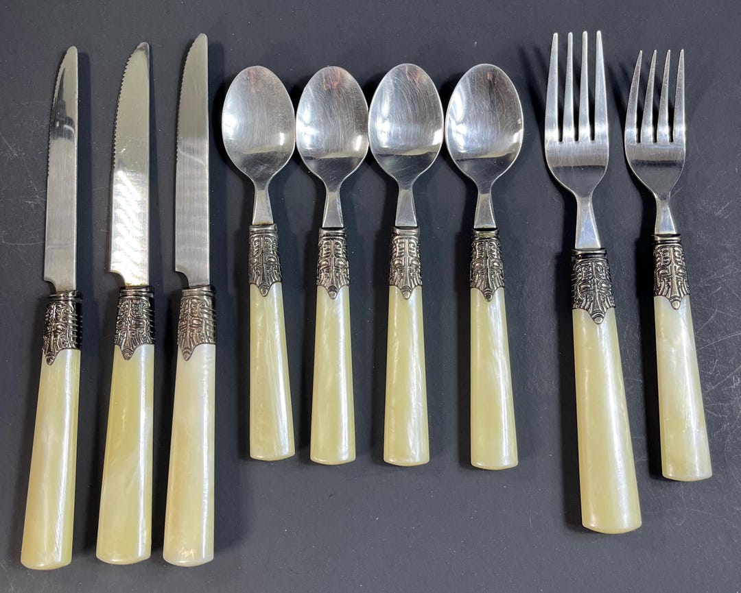 Gibson Vintage China Flatware Pearlecent Silvare 09 Pieces - Etsy