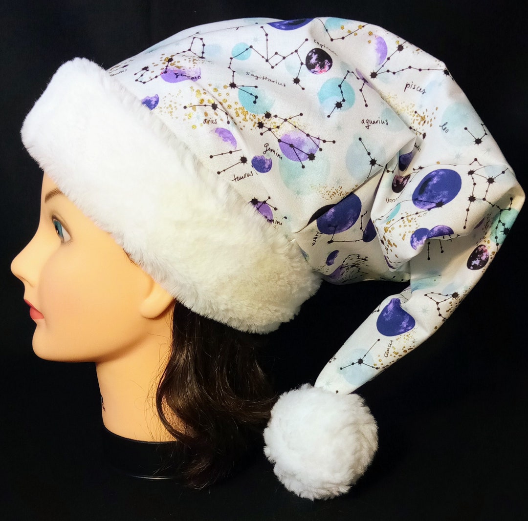 Celestial Galaxy Horoscope Constellations Christmas Santa Hat - Etsy