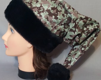Green Camo Camouflage Christmas Santa Hat - Etsy