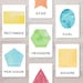 16 Watercolor Shapes / Flashcards / Preschool Materials / Homeschool ...