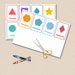 12 Geometric Shapes / Flash Cards Printable / Homeschool Preschool ...