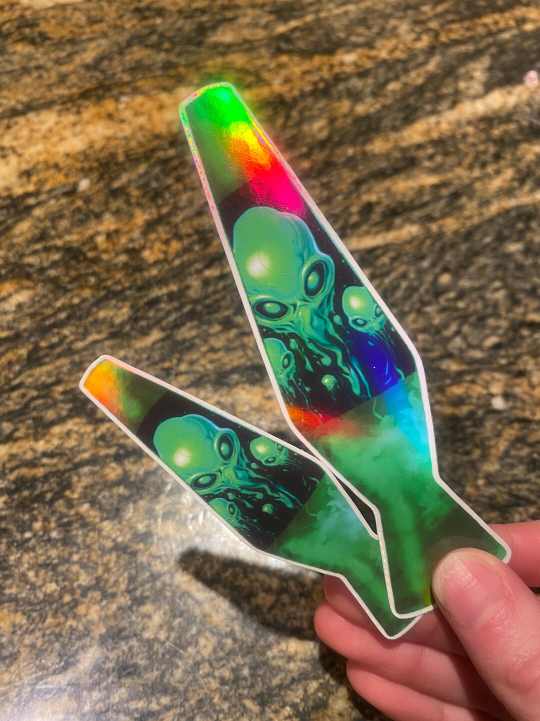 Neon Green Trippy Melting Aliens Lava Lamp Sticker Rainbow - Etsy