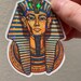 Egyptian Pharaoh Holographic Vinyl Sticker Starry Holographic Effect ...
