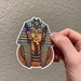 Egyptian Pharaoh Holographic Vinyl Sticker Starry Holographic Effect ...
