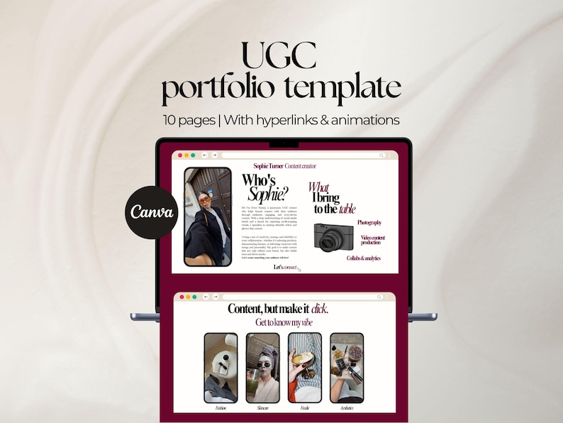 UGC Creator Media Kit Template: Brand Deal Portfolio (canva Editable ...
