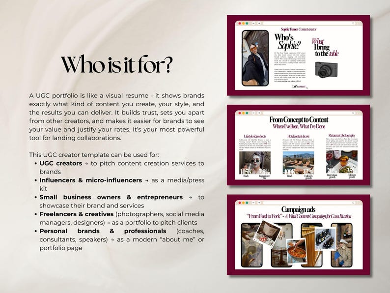UGC Creator Media Kit Template: Brand Deal Portfolio (canva Editable ...