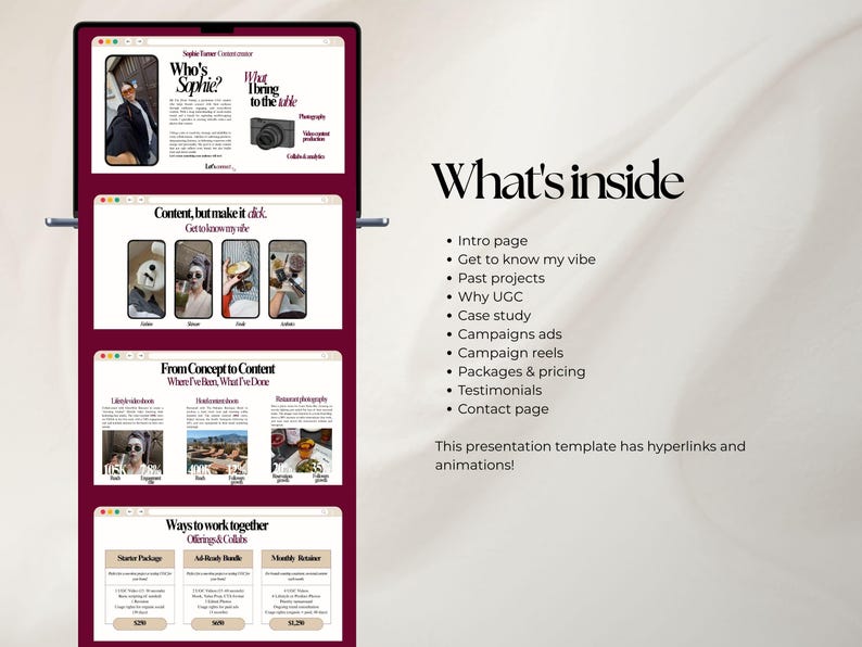 UGC Creator Media Kit Template: Brand Deal Portfolio (canva Editable ...