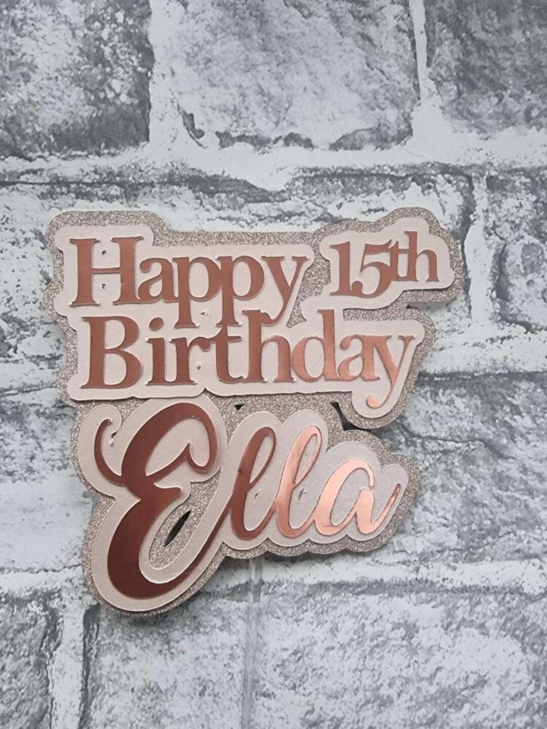 Birthday Cake Topper. Multi Layer Cake Topper. Personalised Cake Topper ...