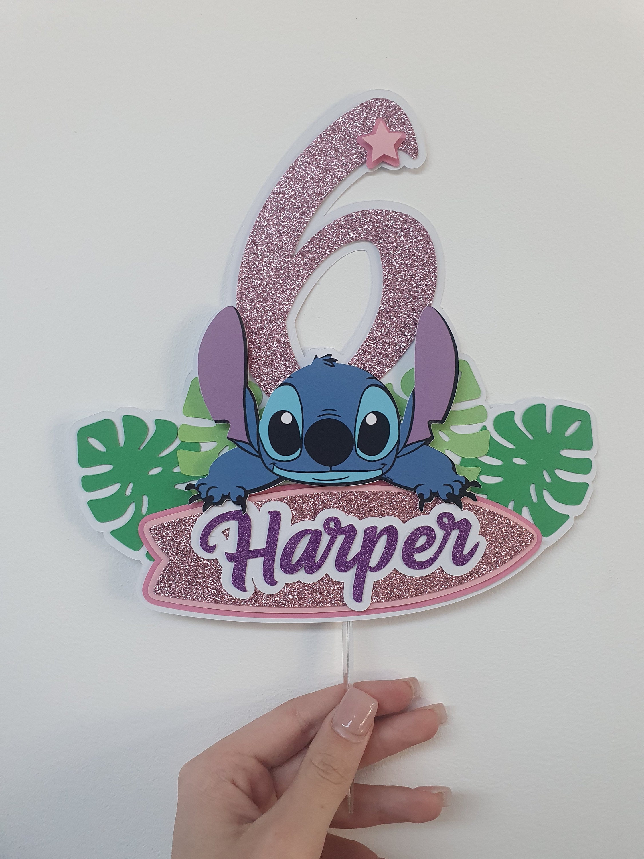 Personalised Stitch Cake Topper 3d - Etsy UK