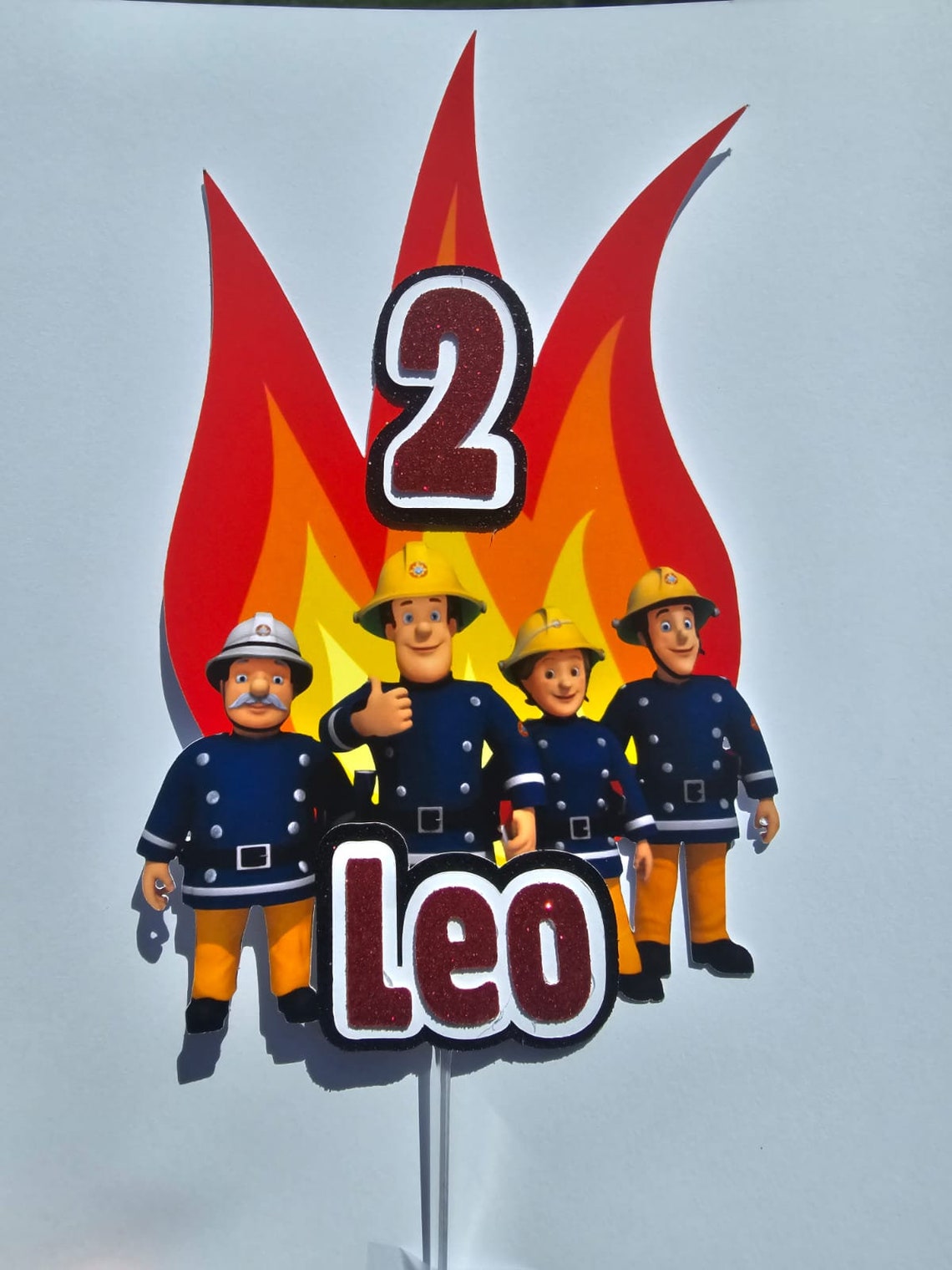 Fireman Sam Personalised Cake Topper 3d - Etsy UK