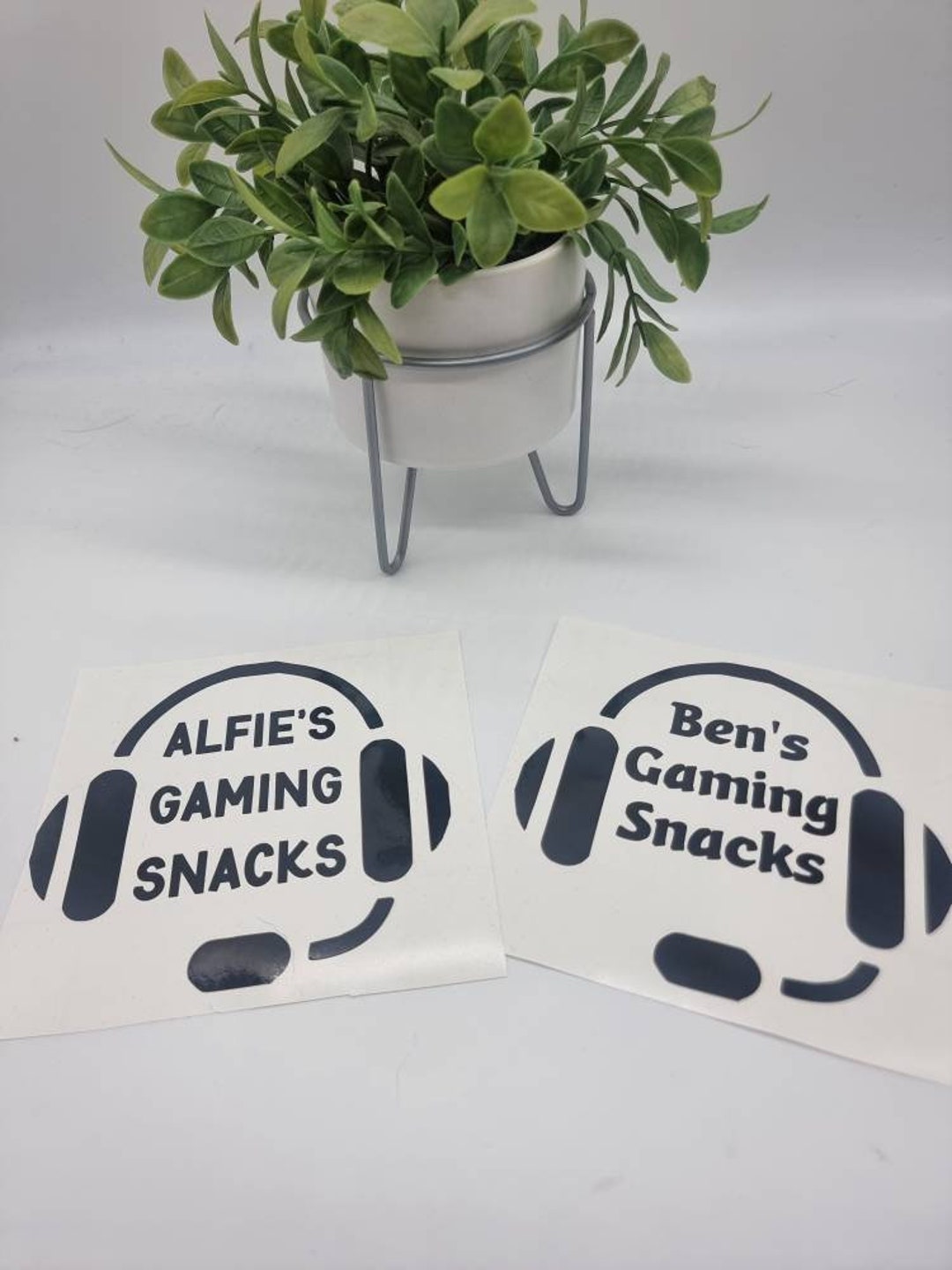 Custom Gaming Snack Decal. Personalised Sticker. Vinyl Decal. - Etsy UK