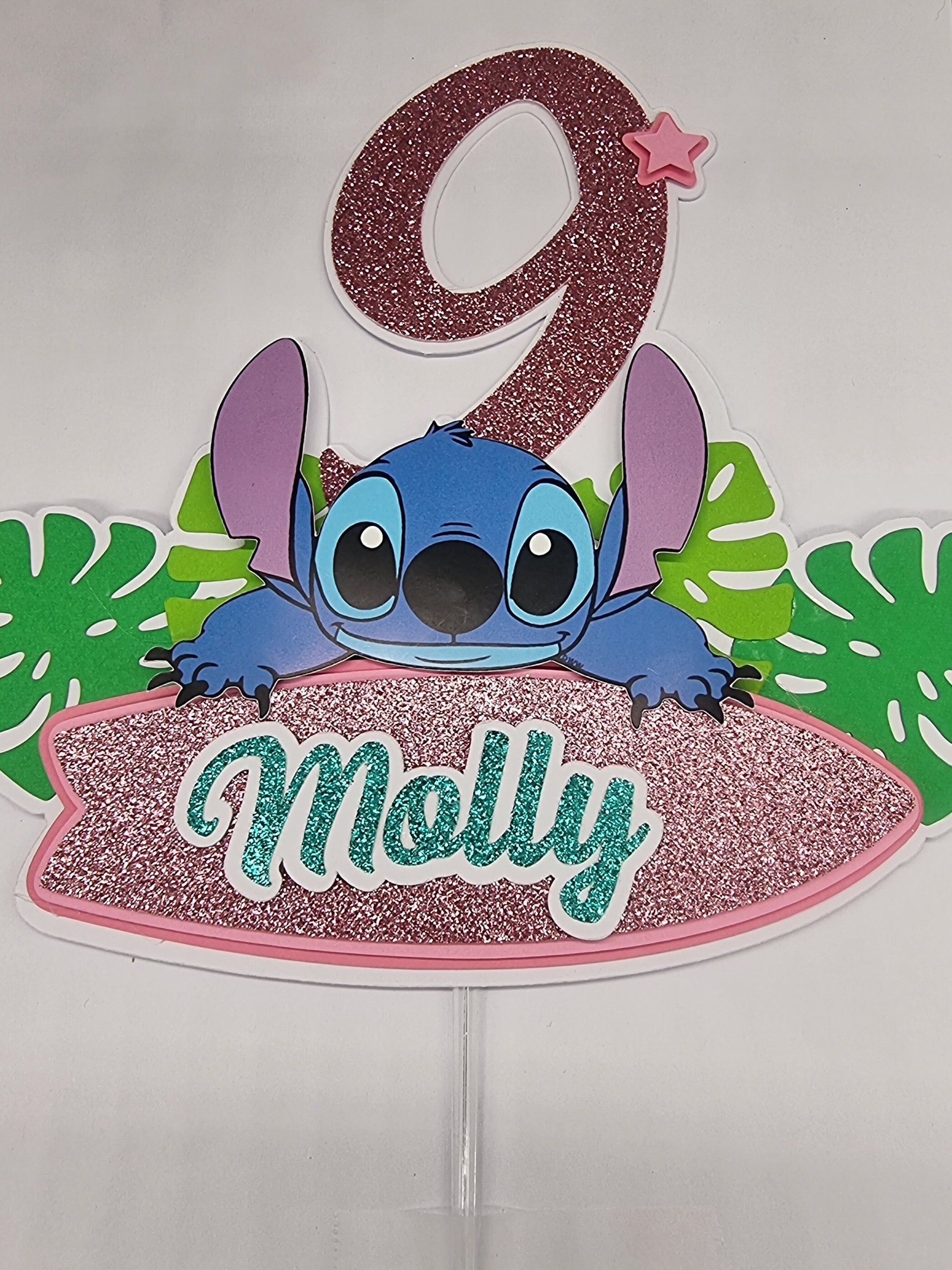 Personalised Stitch Cake Topper 3d - Etsy UK
