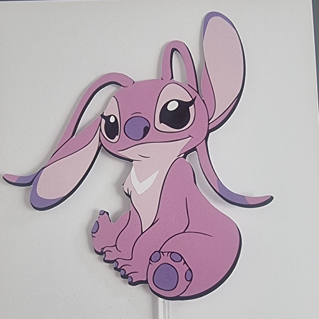 Stitch Angel Cake Topper With Stick - Etsy