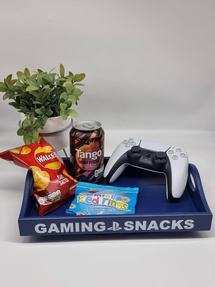 Gaming Snack Tray. Wooden Sofa Tray. - Etsy UK