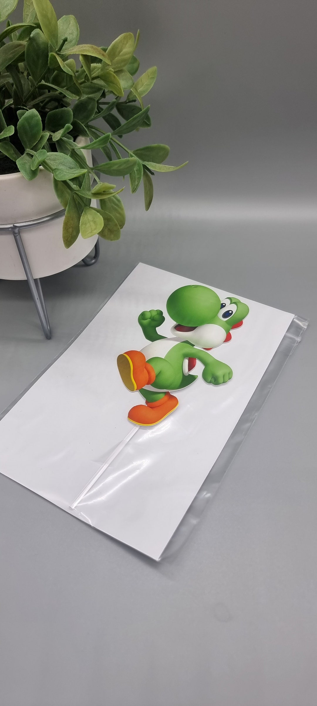 Yoshi Cake Topper With Stick - Etsy