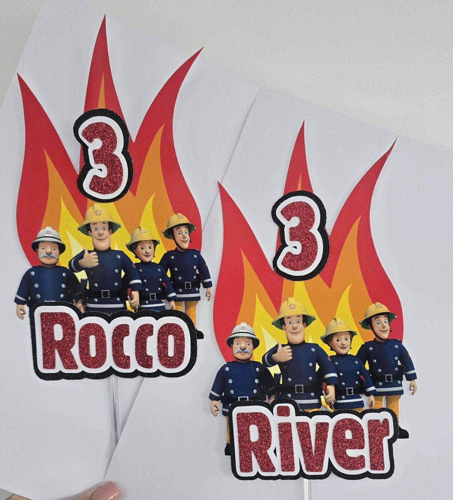 Fireman Sam Personalised Cake Topper 3d - Etsy UK