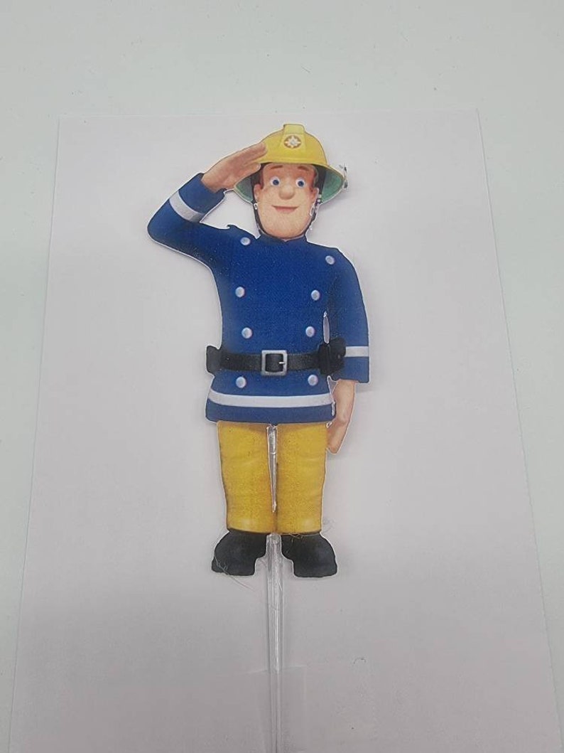 Fireman Sam Cake Topper - Etsy