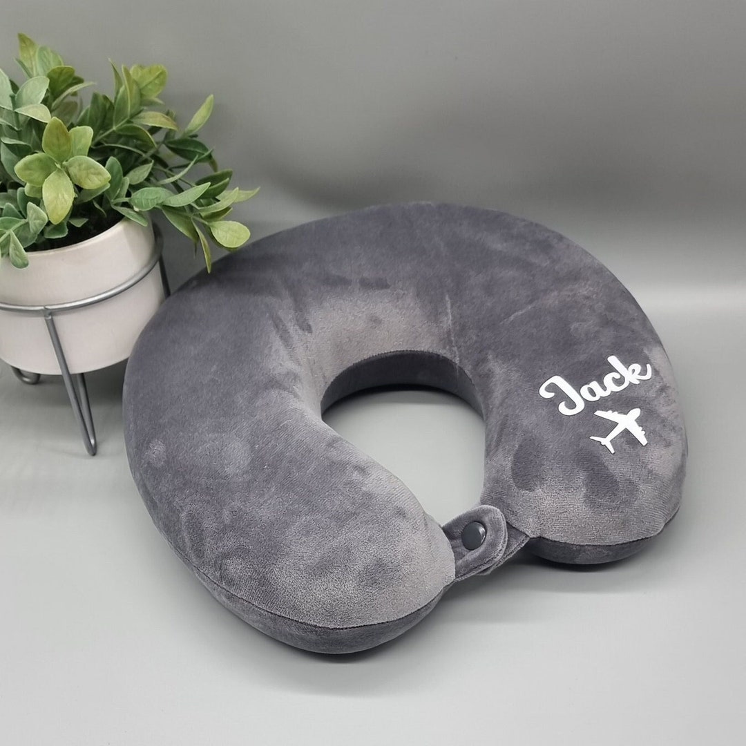 Personalised Travel Pillow. Custom Neck Cushion. - Etsy UK