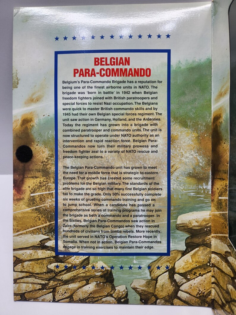 G.I. Joe Belgian Para-commando 12" Action Figure 1997 Limited Edition Hasbro - Etsy