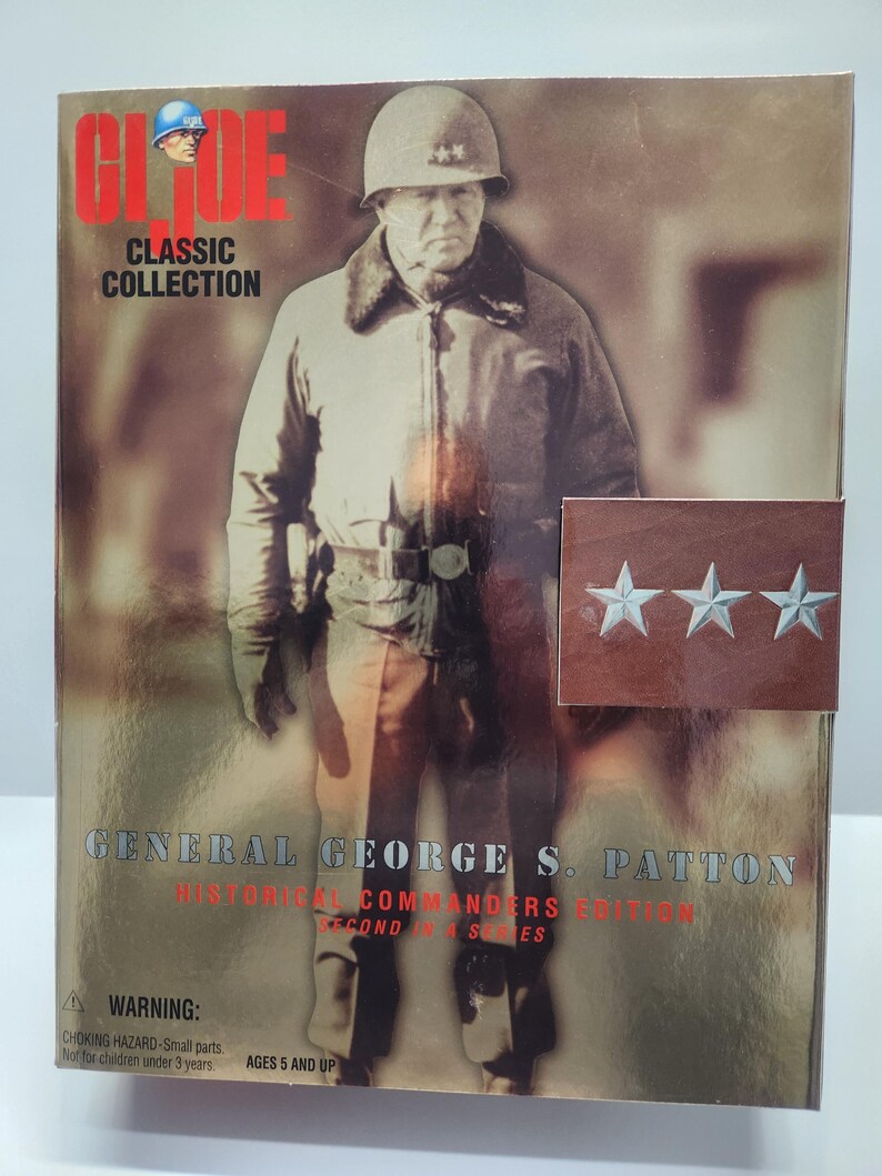 GI Joe Gen. George S. Patton 12" Action Figure 1997 Hasbro. Historical ...