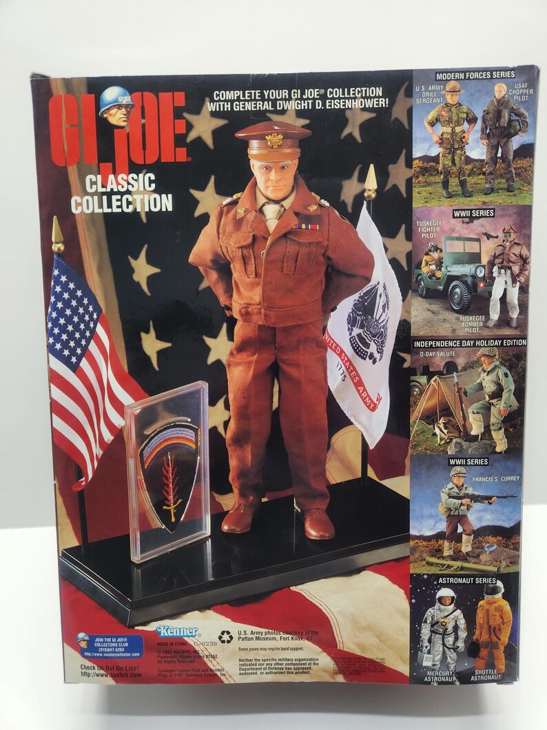 GI Joe Gen. George S. Patton 12" Action Figure 1997 Hasbro. Historical ...
