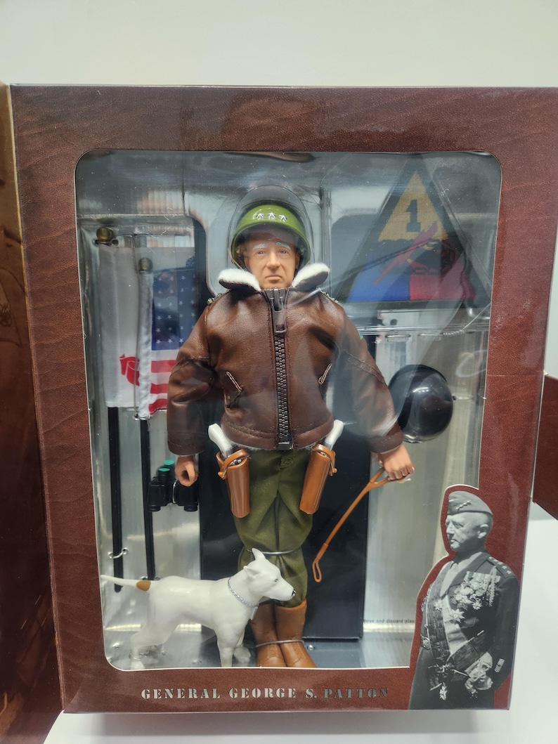 GI Joe Gen. George S. Patton 12" Action Figure 1997 Hasbro. Historical ...