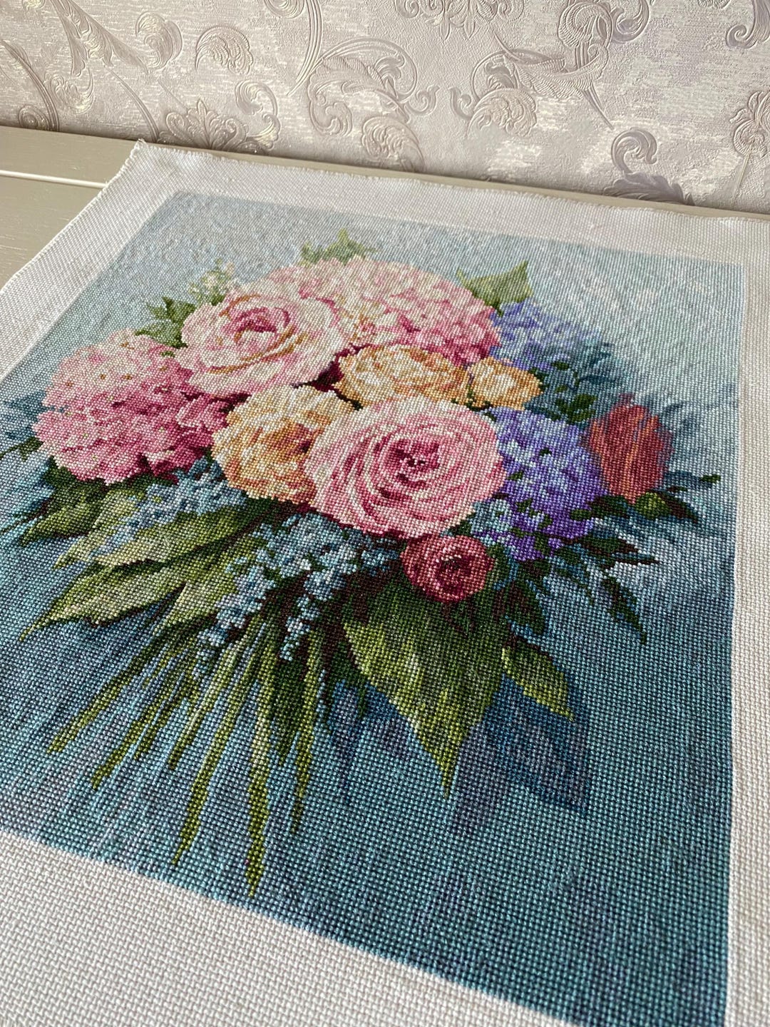 Cross Stitch Finished, Perfect Present, Rich Wall Hanging, Home Decor ...