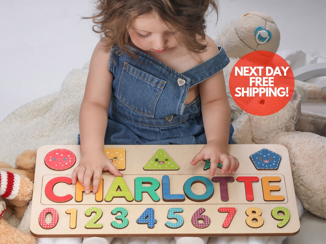 Wooden Name Puzzle | Gift for Kids | Name Puzzles for Toddlers ...