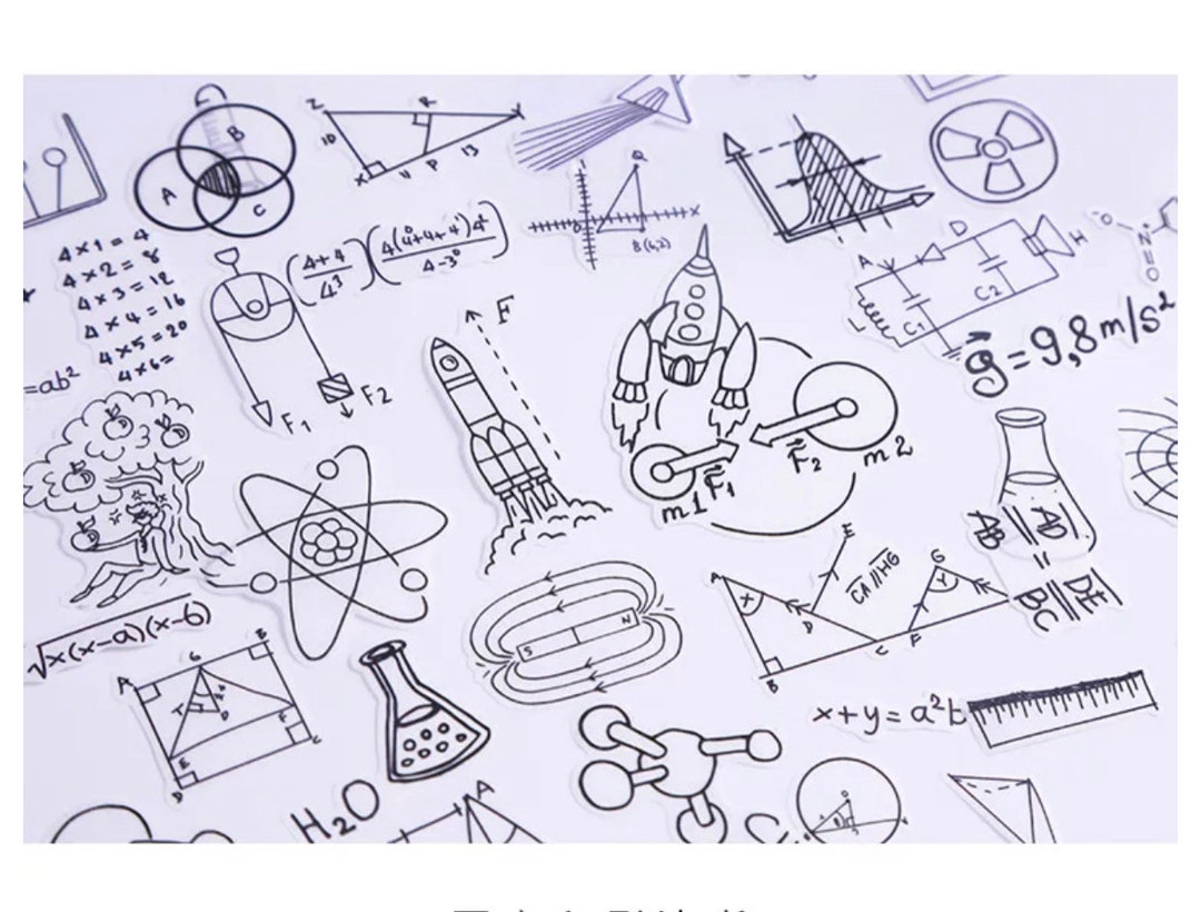 Math and Science Stickers, STEM Stickers, Scrapbook Stickers - Etsy